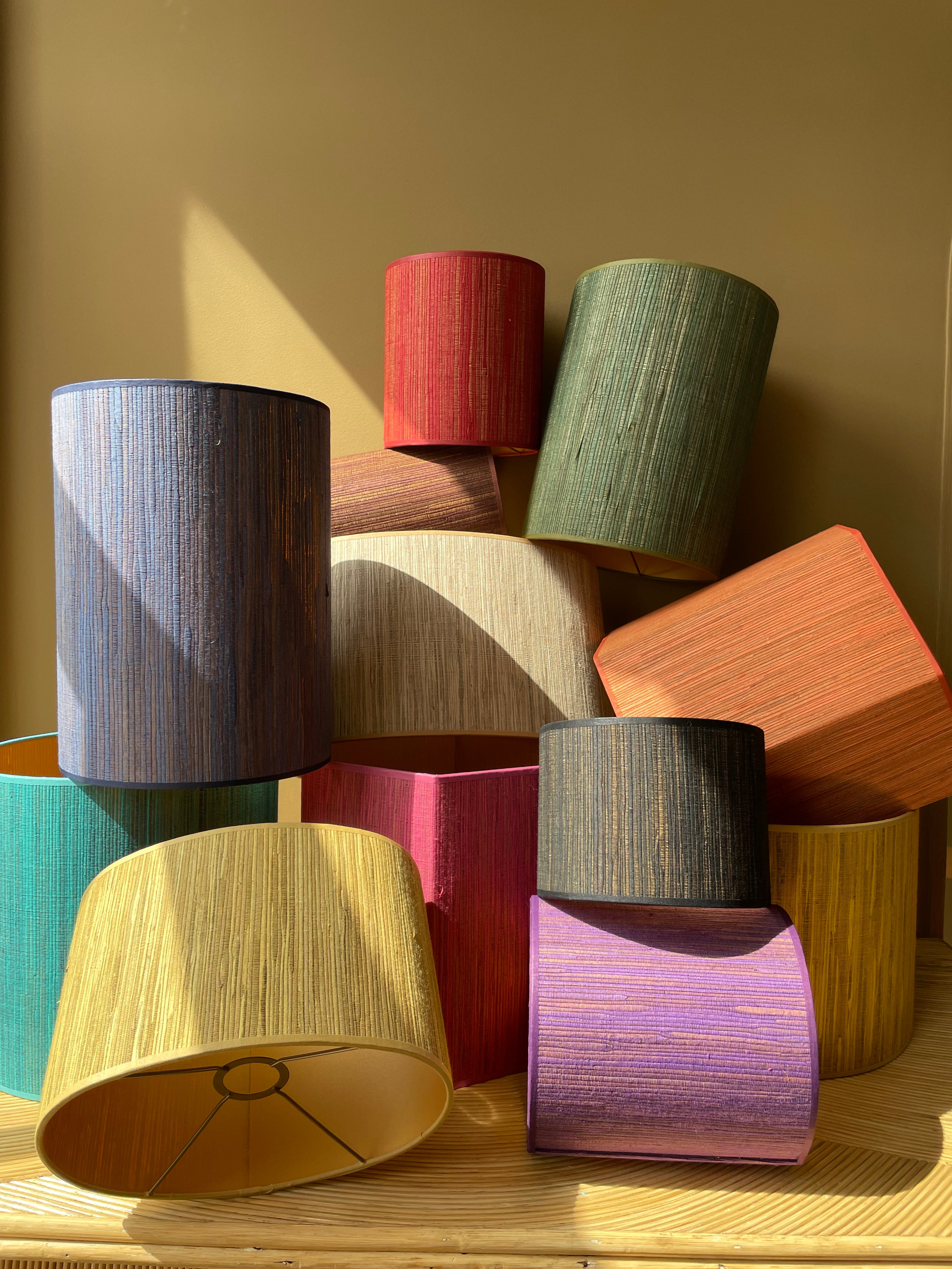 Coco Bright Yellow Lampshades | Handmade by Madame Garage