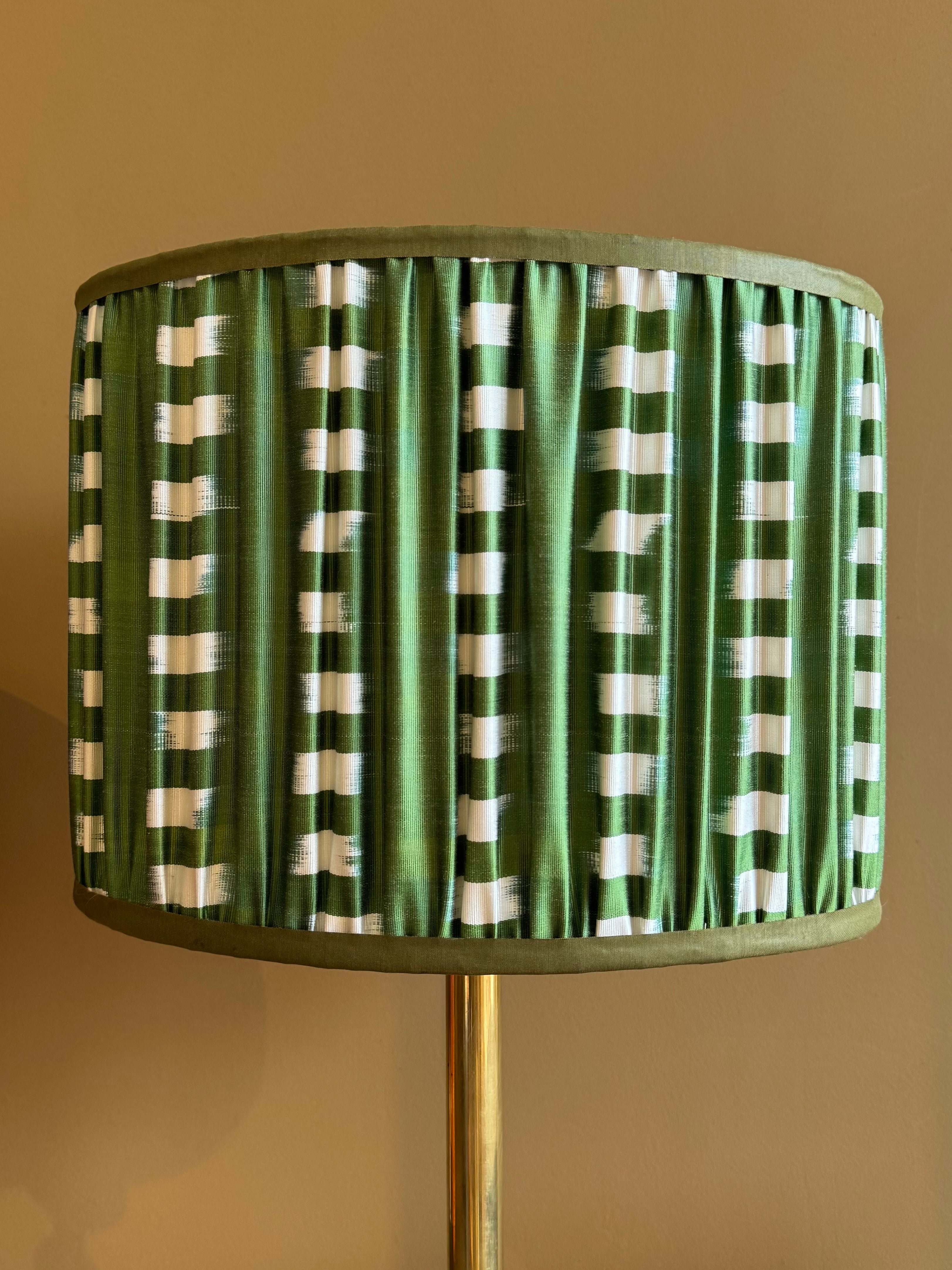 Pleated Shade Green Squares – Madame Garage