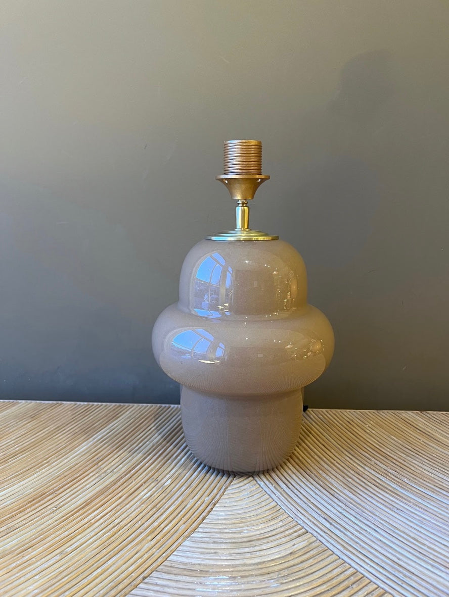Cara mel Bubblegum Glass Lamp Base | Unique Design by Madame Garage