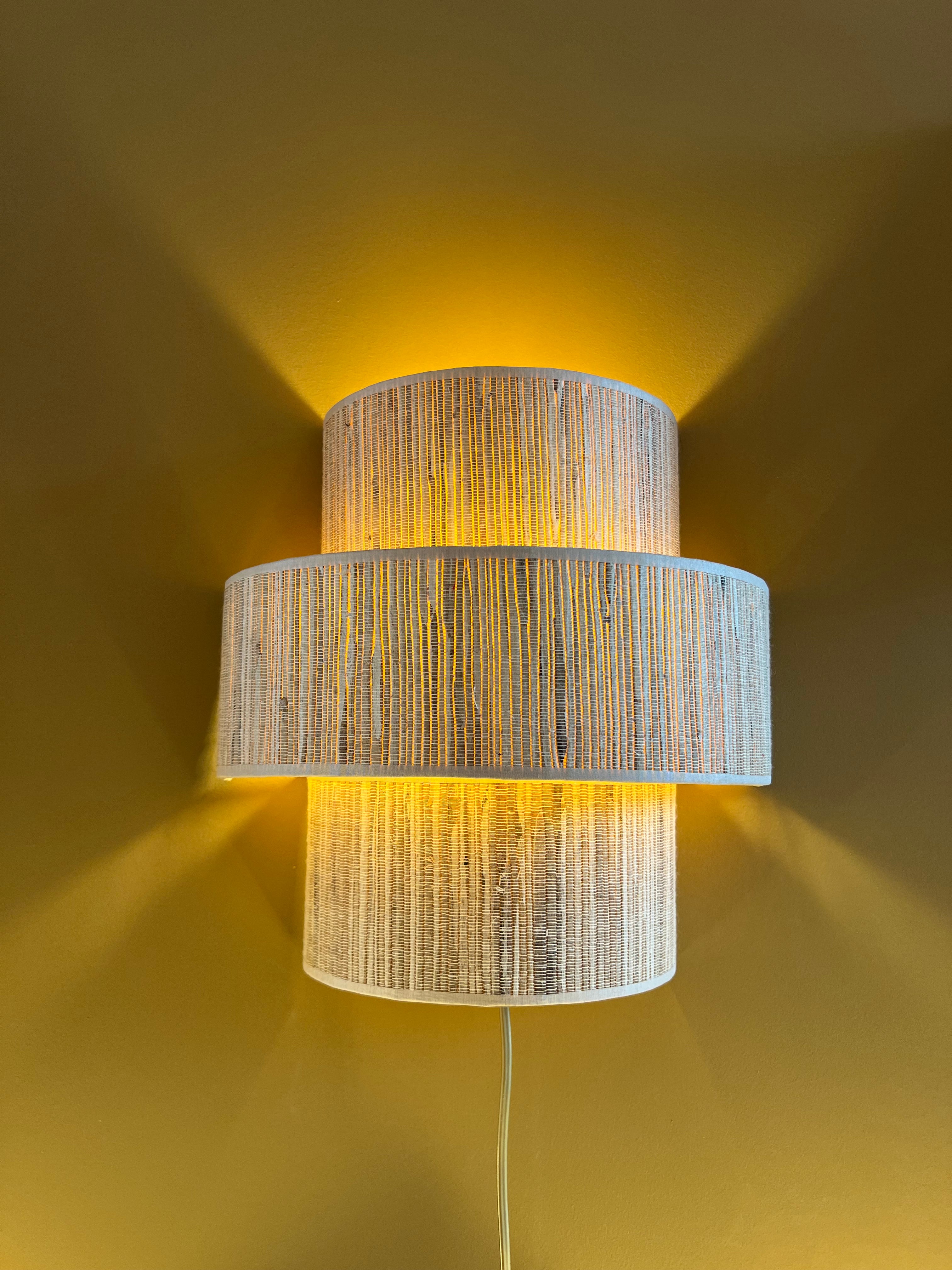 Triple-Layered Wall Light Coco Natural | Handmade by Madame Garage