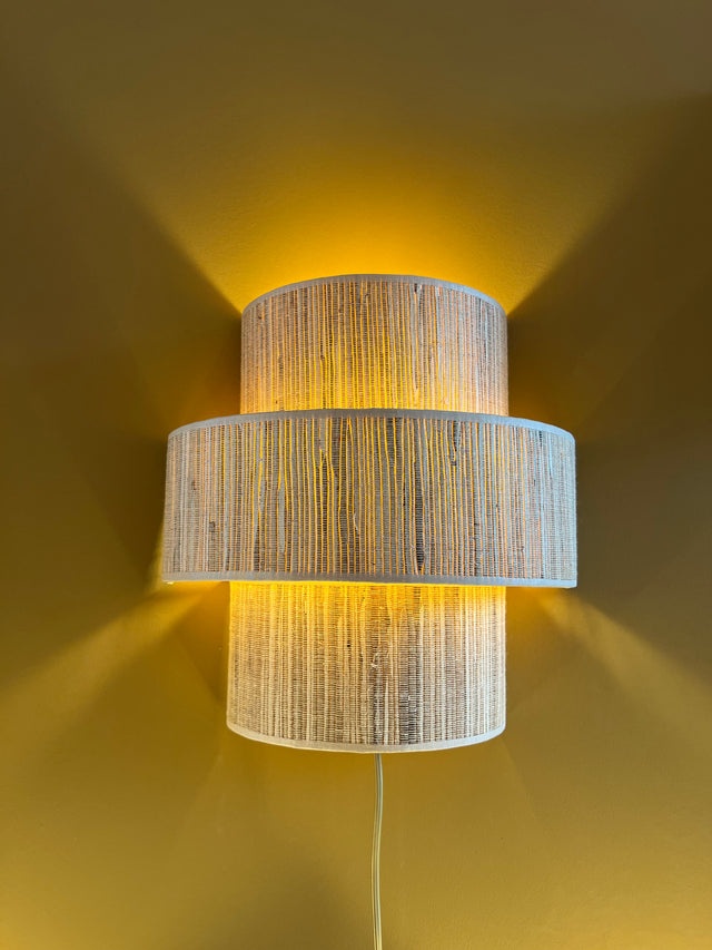 Triple-Layered Wall Light Coco Natural | Handmade by Madame Garage