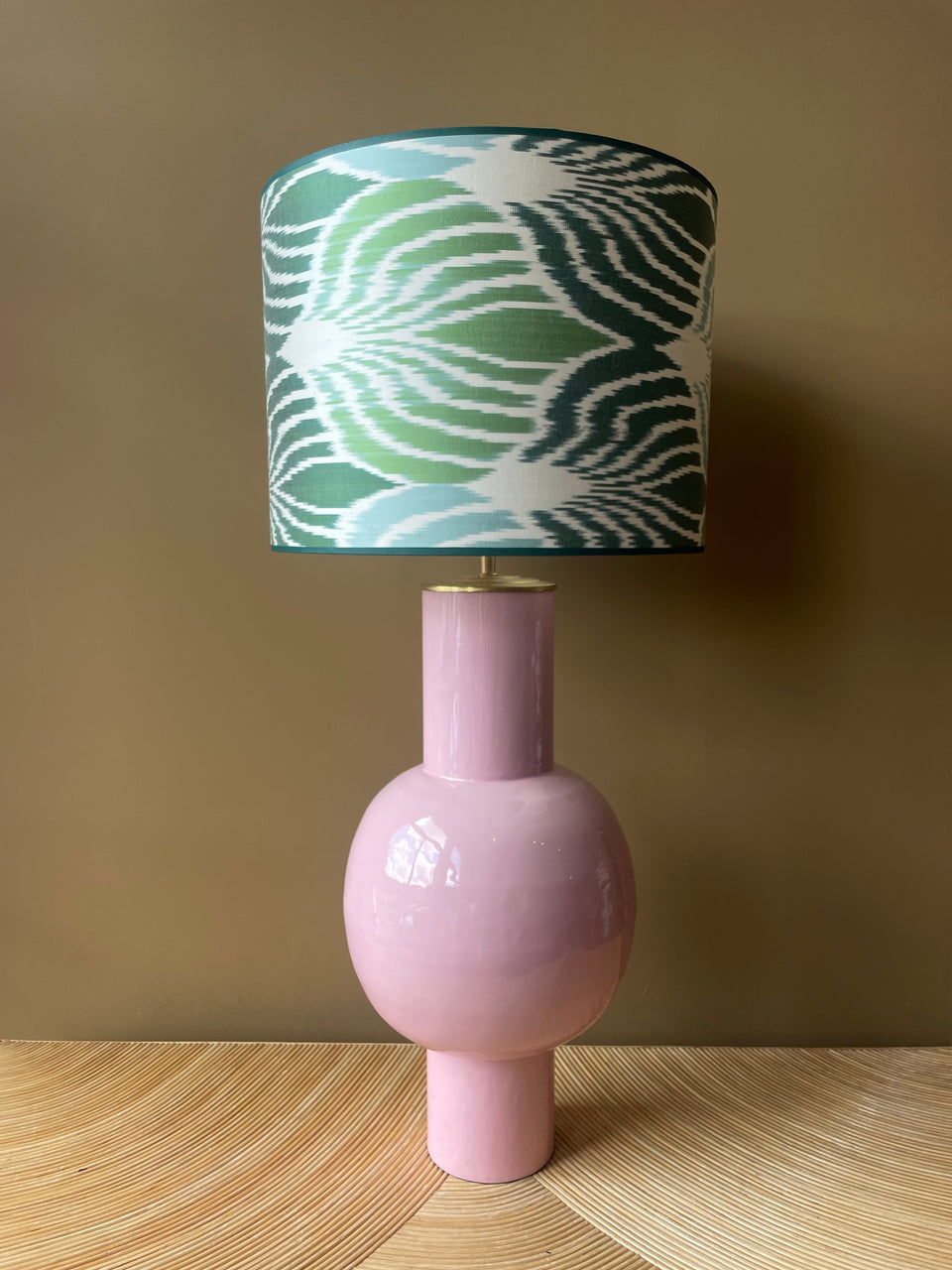 Glossy Lilac Steel Lamp Base Glossy Fuchsia Steel Lamp Base | Unique ...