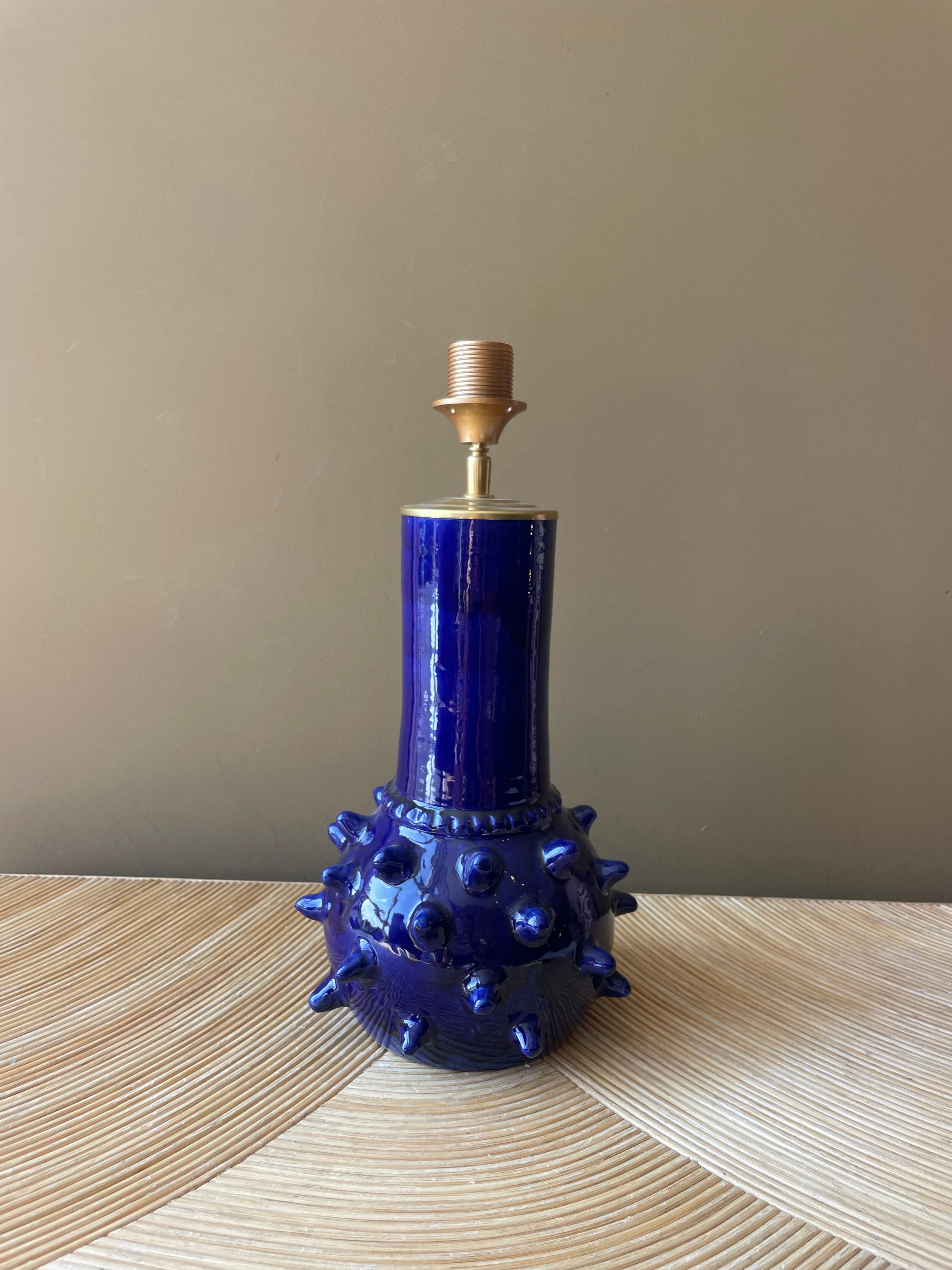 Marrakech Deep Blue Lamp Base | Unique Design by Madame Garage
